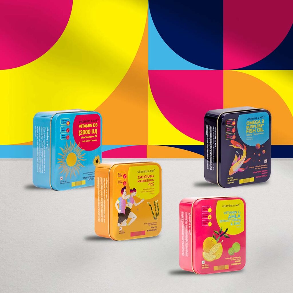 Home India's Personalized Vitamin Packs Regimen Vitamins & Me